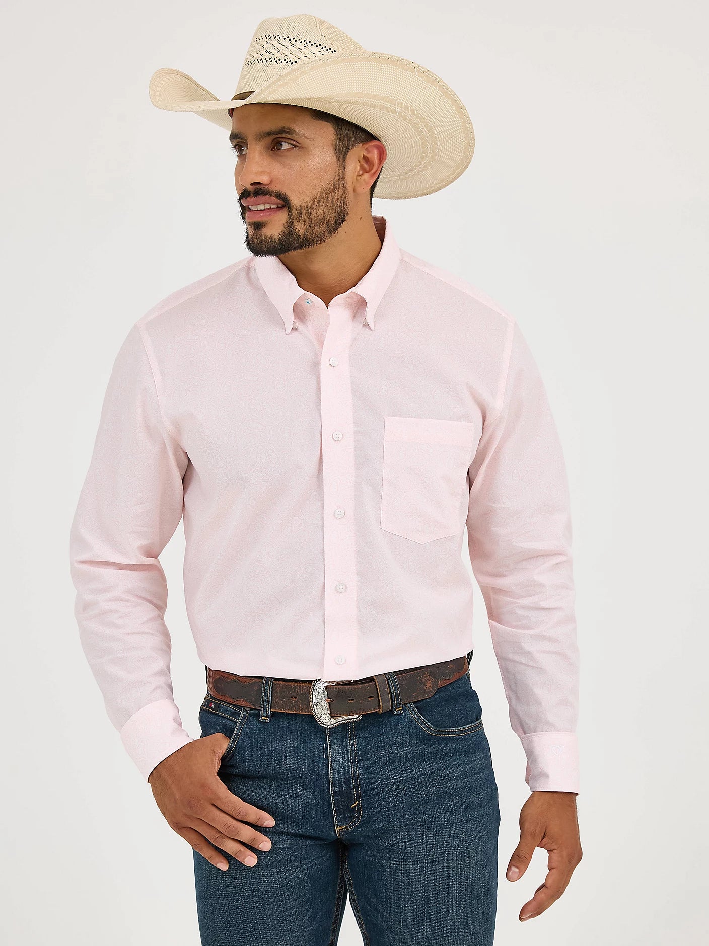 Men's Wrangler Cody Johnson One Pocket Button Down Shirt – Hilltop ...